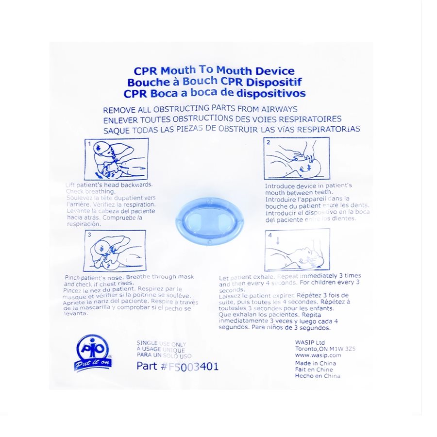 Respirateur de réanimation RCR valve unidirectionnelle